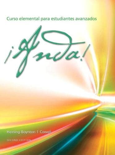 Pre-Owned Anda! Curso elemental para estudiantes avanzados (Paperback ...