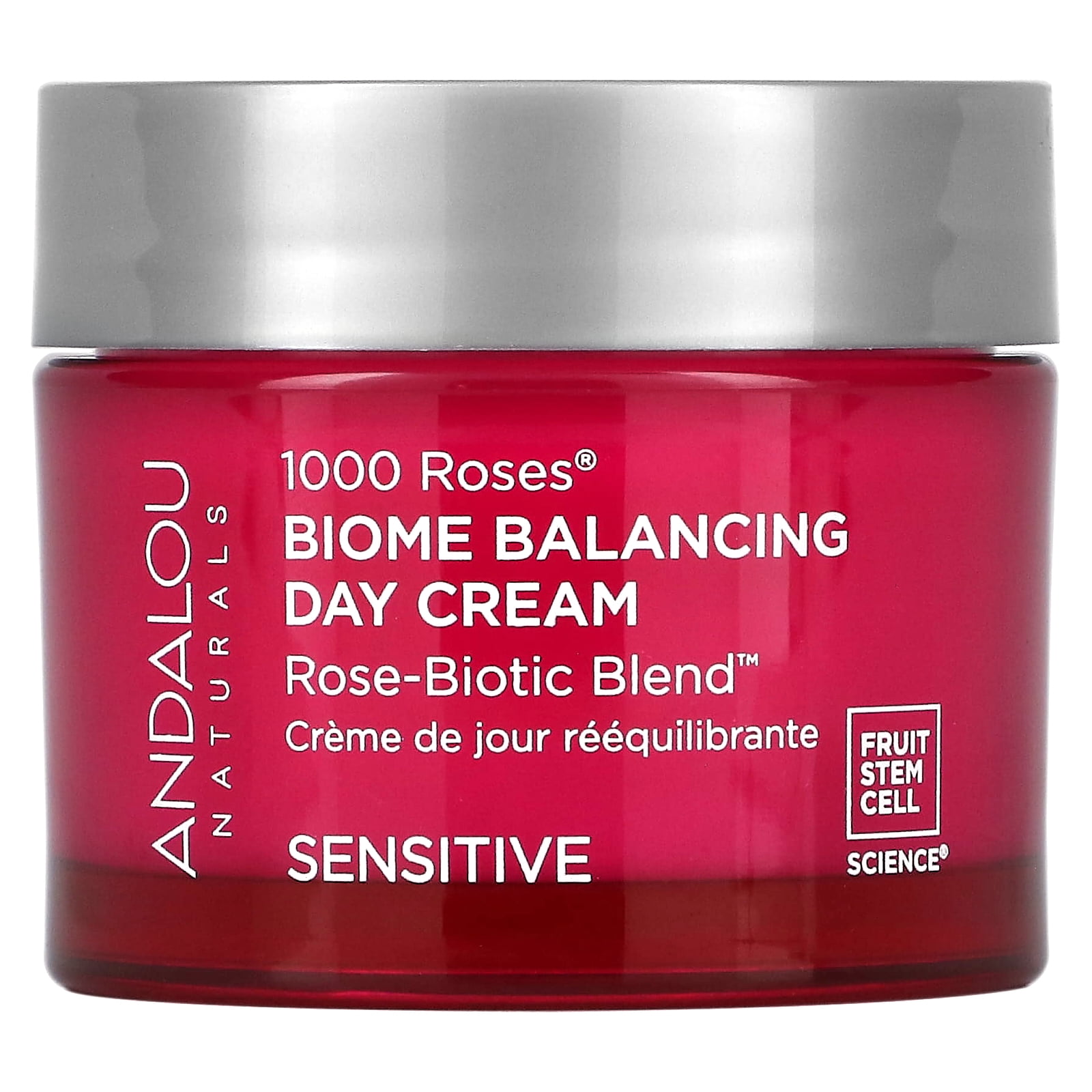 Andalou Naturals 1000 Roses, Biome Balancing Day Cream, Sensitive, 17 ...