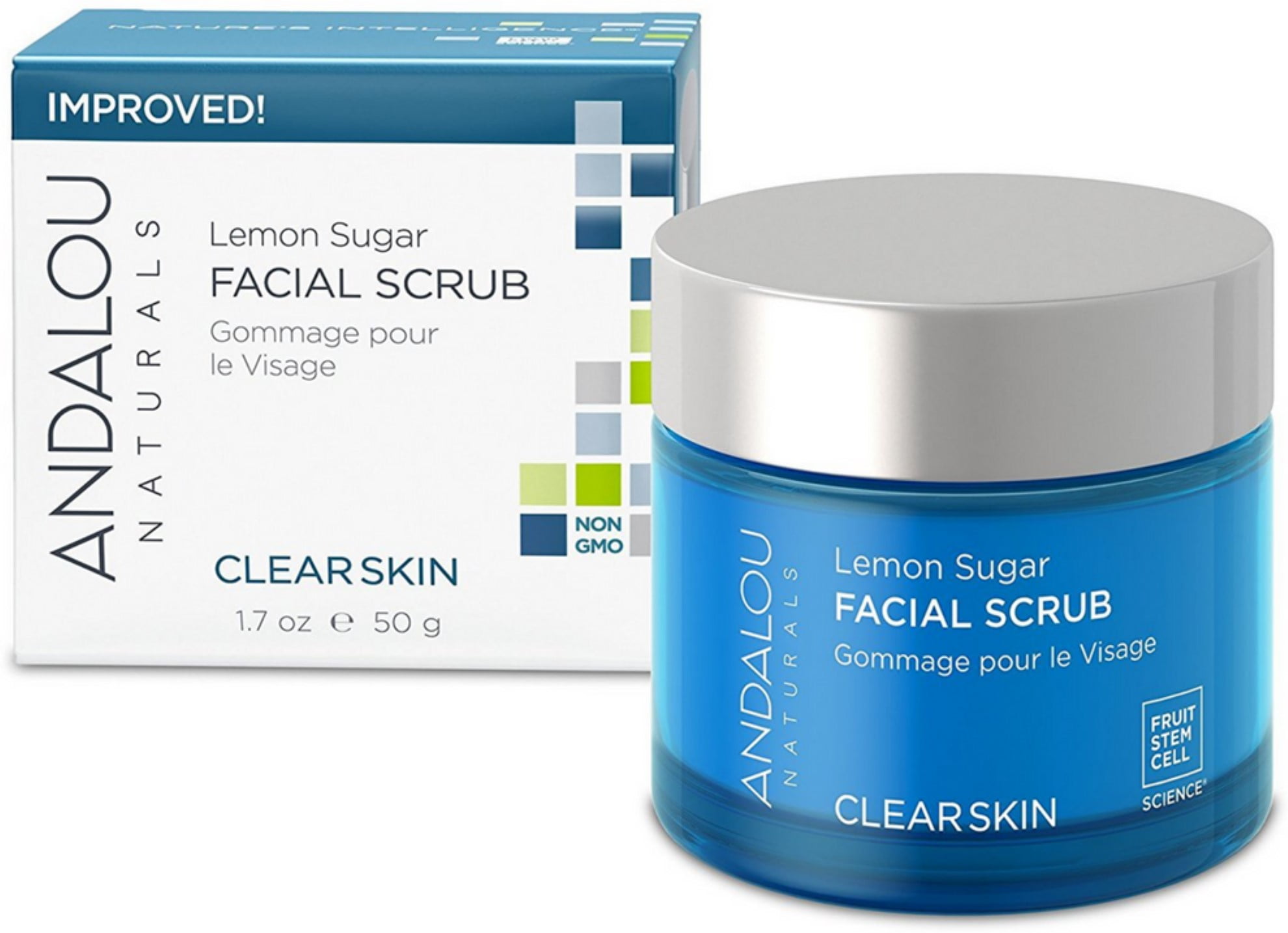 Andalou Naturals Organic Exfoliating Skin Exfoliator, Lemon Sugar ...