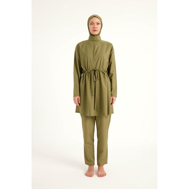 Andalus Full Coverage Burkini Set With Front Ruching A2502-5 - Walmart ...
