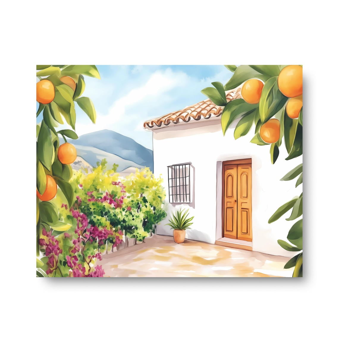 Andalusia Print, Spain Wall Art, Spanish Countryside Poster, Rustic ...