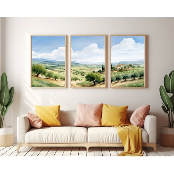 Andalusian Countryside Spain Wall Art Rural Landscape Mediterranean ...