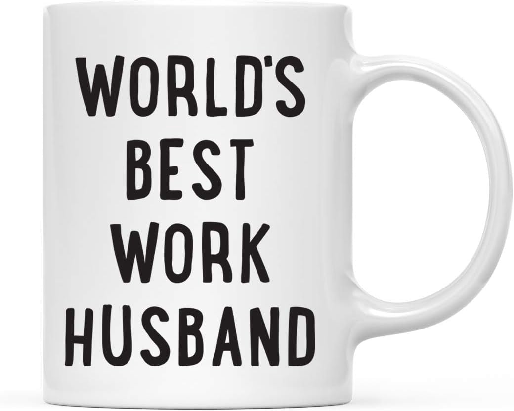 Andaz Press Funny 11oz. Coffee Mug Gift, World's Best Work Husband, 1 ...