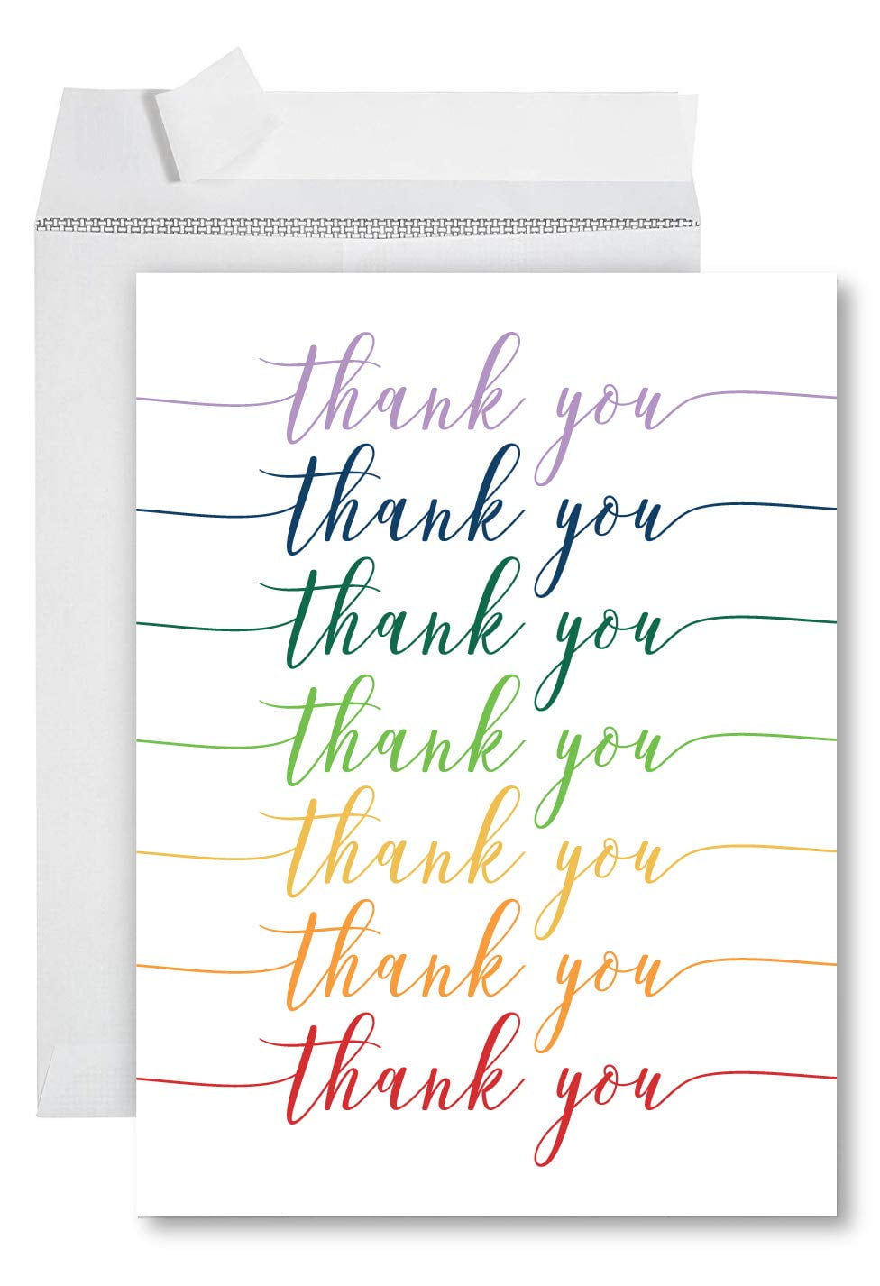 Andaz Press Funny Big Jumbo Thank You Card With Envelope 8.5 x 11 inch, Greeting Card, Thank You ...