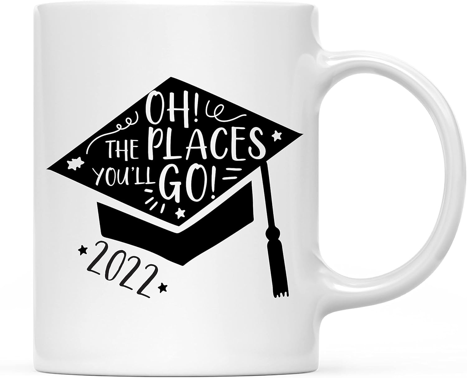 Andaz Press Funny Graduation 11oz. Coffee Mug Gag Gift, Oh The Places ...