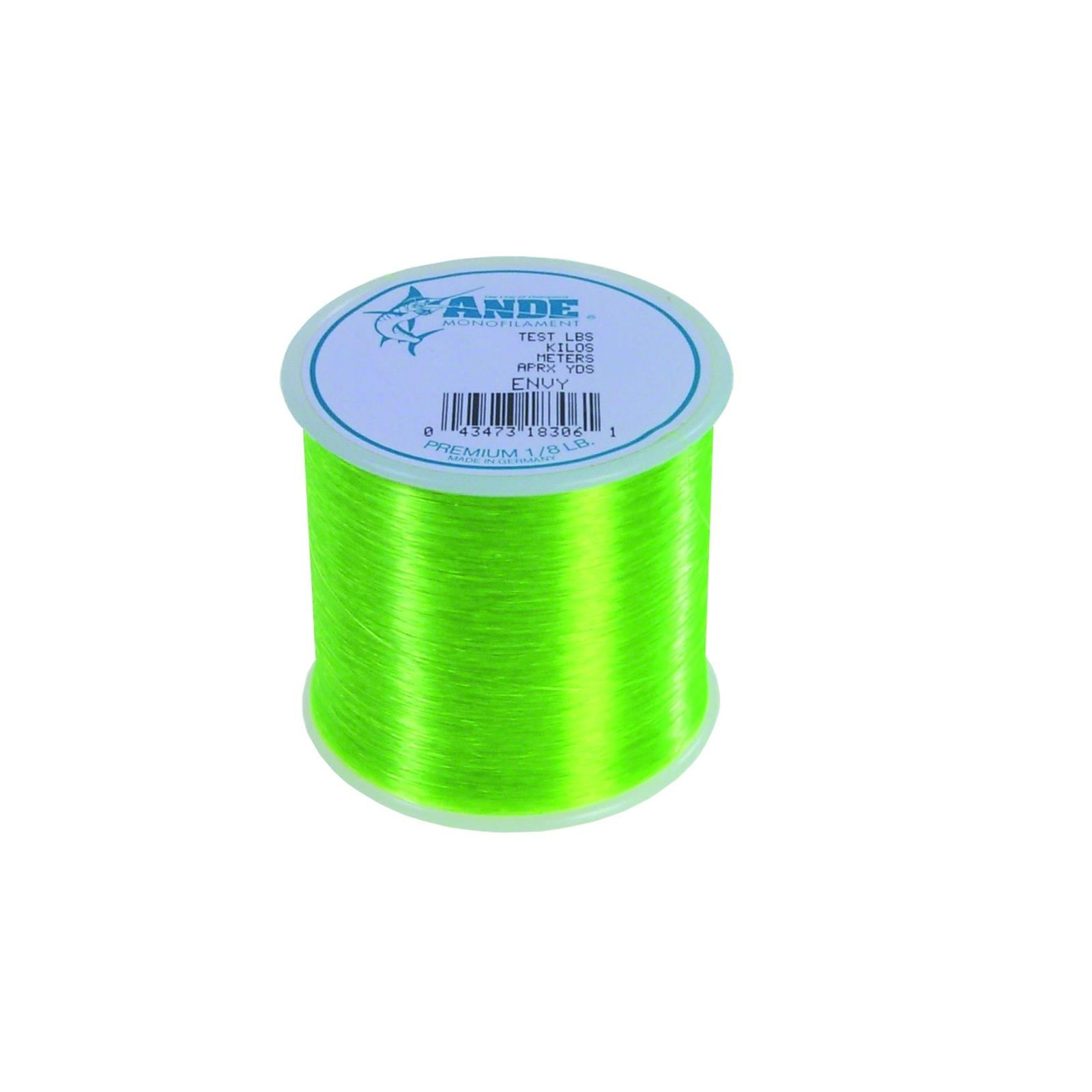 Ande A18-8GE Premium Mono Line 1/8Lb Spool 8 lb 787 Yards Green Hi-Vis ...
