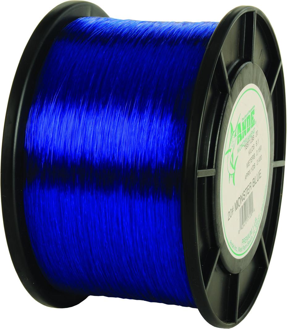 Ande MB-2-20 Monster Blue Monofilament Fishing Line 2Lb Spool 20 lb 4800 Yards - Walmart.com
