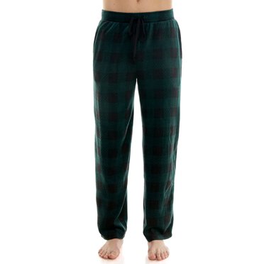 YUSHOW Men Flannel Pajama Pants Cotton Soft Plaid Lounge Pjs Bottoms ...