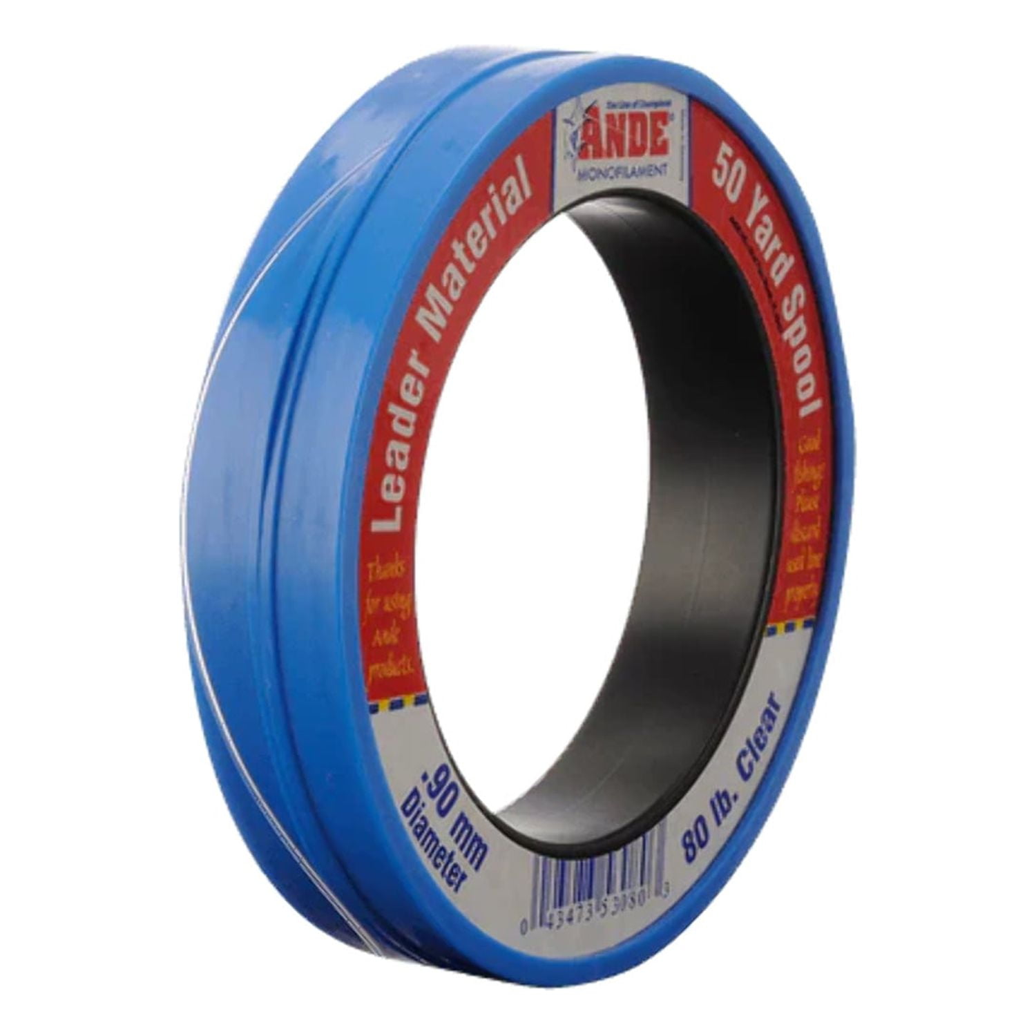 ANDE PCW500020 Monofilament Clear 20lb Leader Material Fishing Line, 50 ...