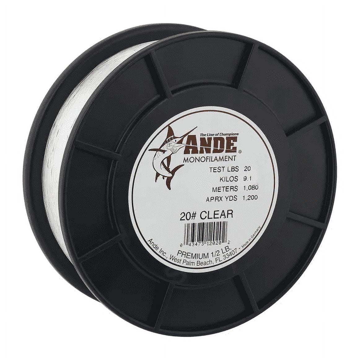 ANDE Premium Fishing Line 40lb Black Spool - Walmart.com