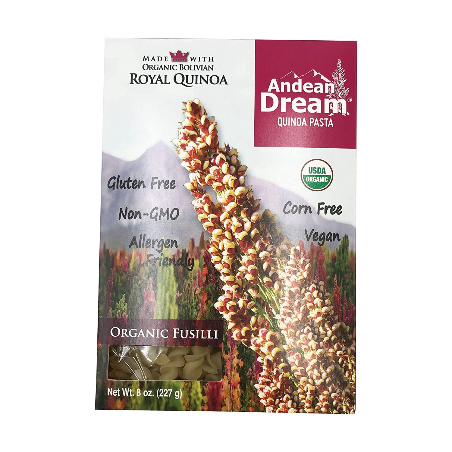 Andean Dream Pasta Quinoa Fusilli, 8 oz - Walmart.com