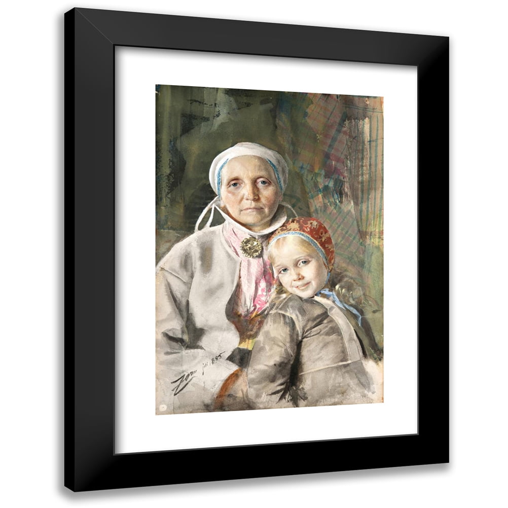 Anders Zorn 13x18 Black Modern Framed Museum Art Print Titled - Mona ...