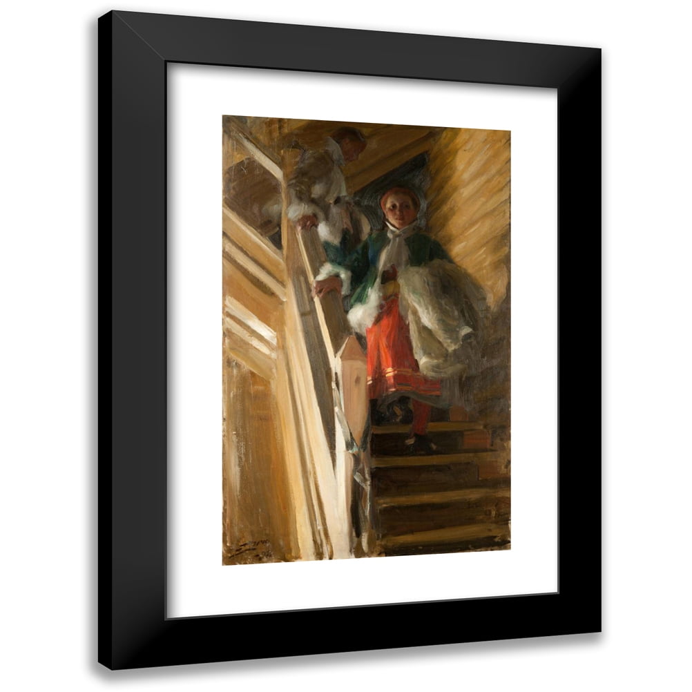 Anders Zorn 16x24 Black Modern Framed Museum Art Print Titled - On the ...