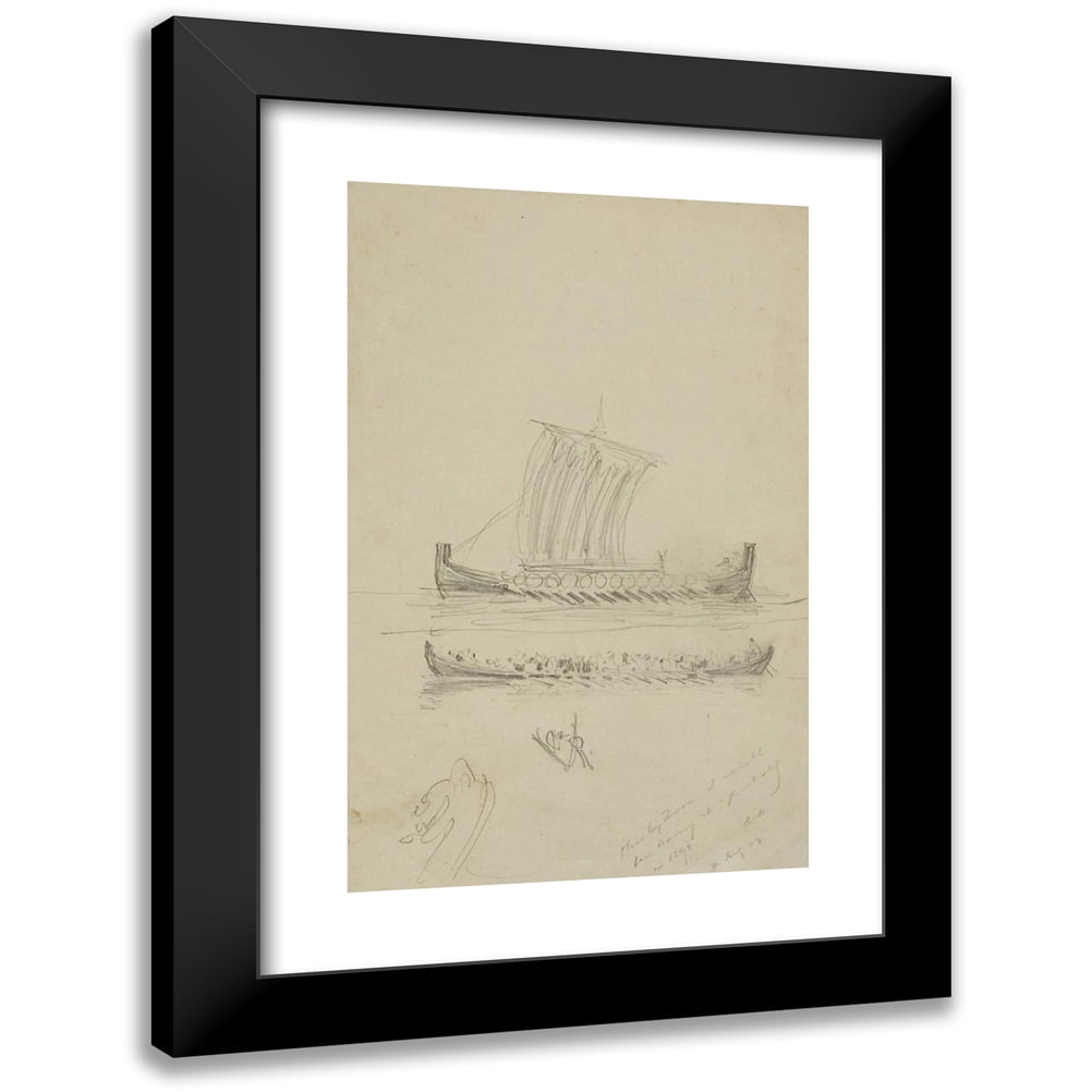 Anders Zorn 16x24 Black Modern Framed Museum Art Print Titled - Sketch ...