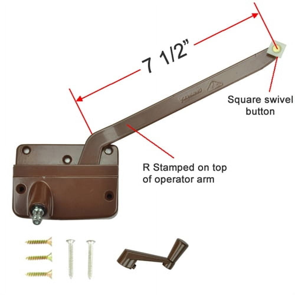 Andersen #7073A Operator Right Hand with 7-1/2" Arm Length in Bronze ...