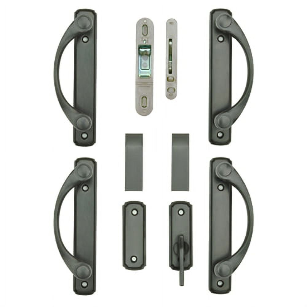Andersen Newbury 4-Panel Sliding Door Handle and Lock Kit in Oil Rubbed ...