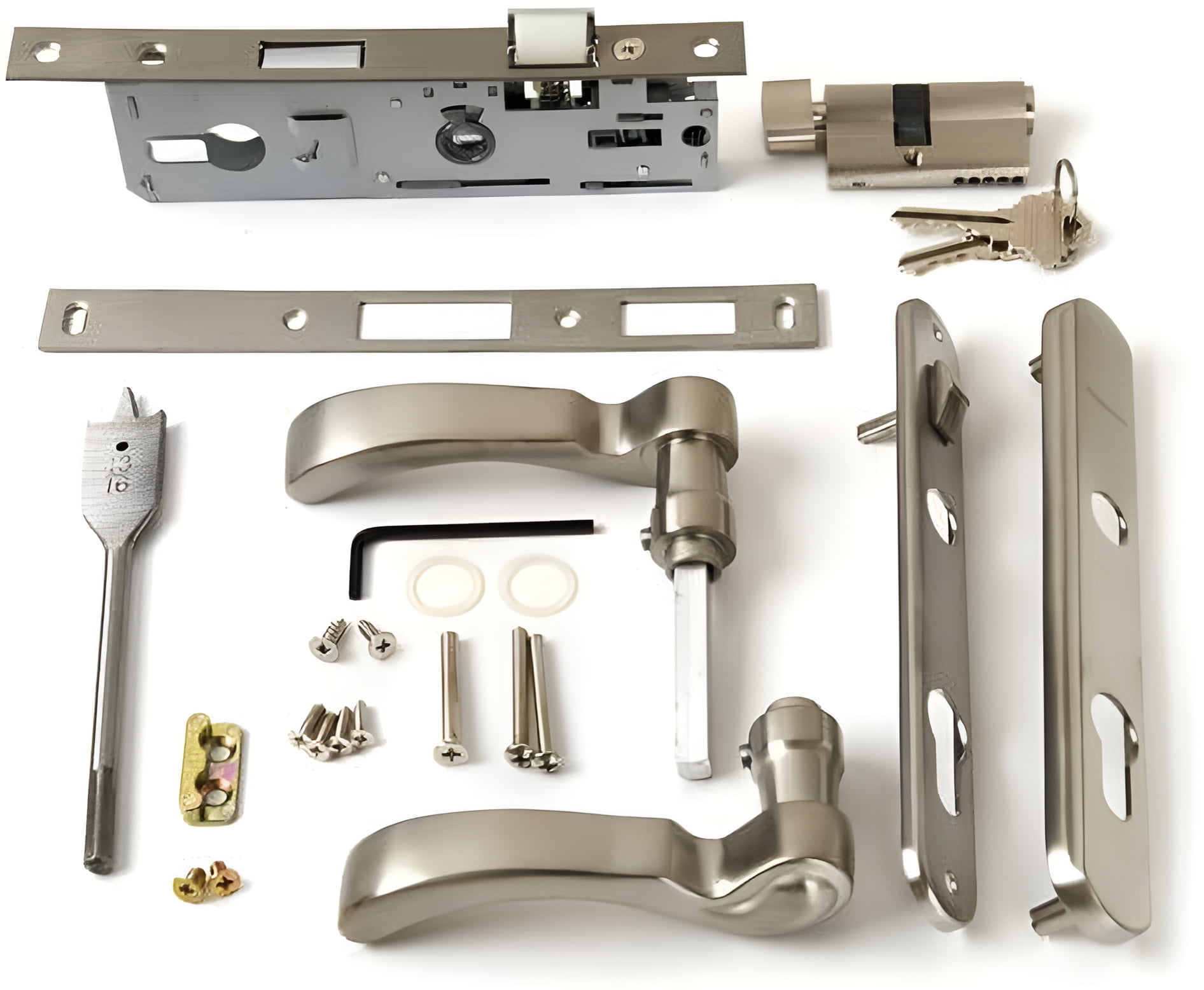 Andersen Storm Door Handle Assembly in Nickel Finish Traditional Style 2004 to Present Walmart Business Supplies