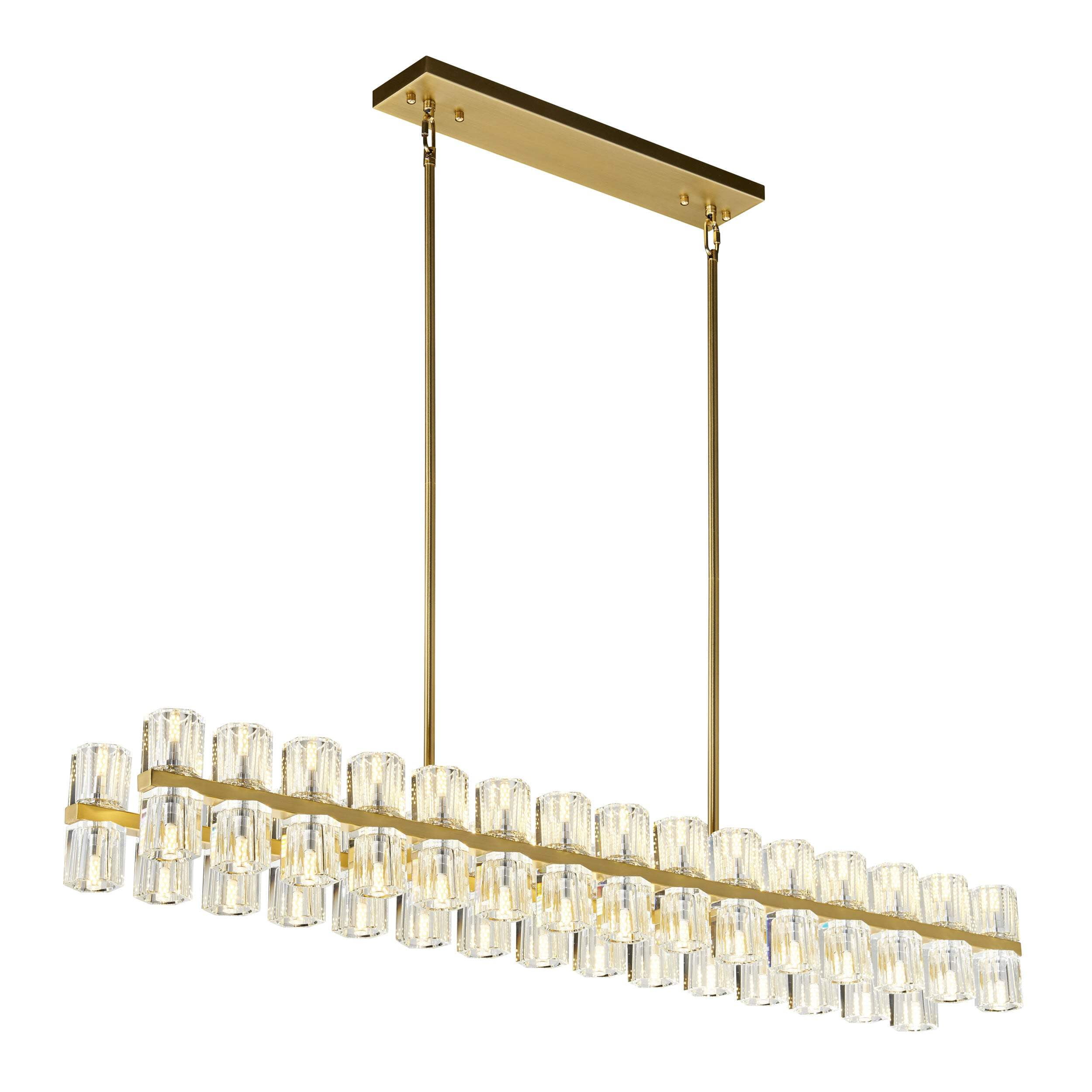 Anderson 60 Light Rectangular Chandelier, Crystal Gold - Walmart.com