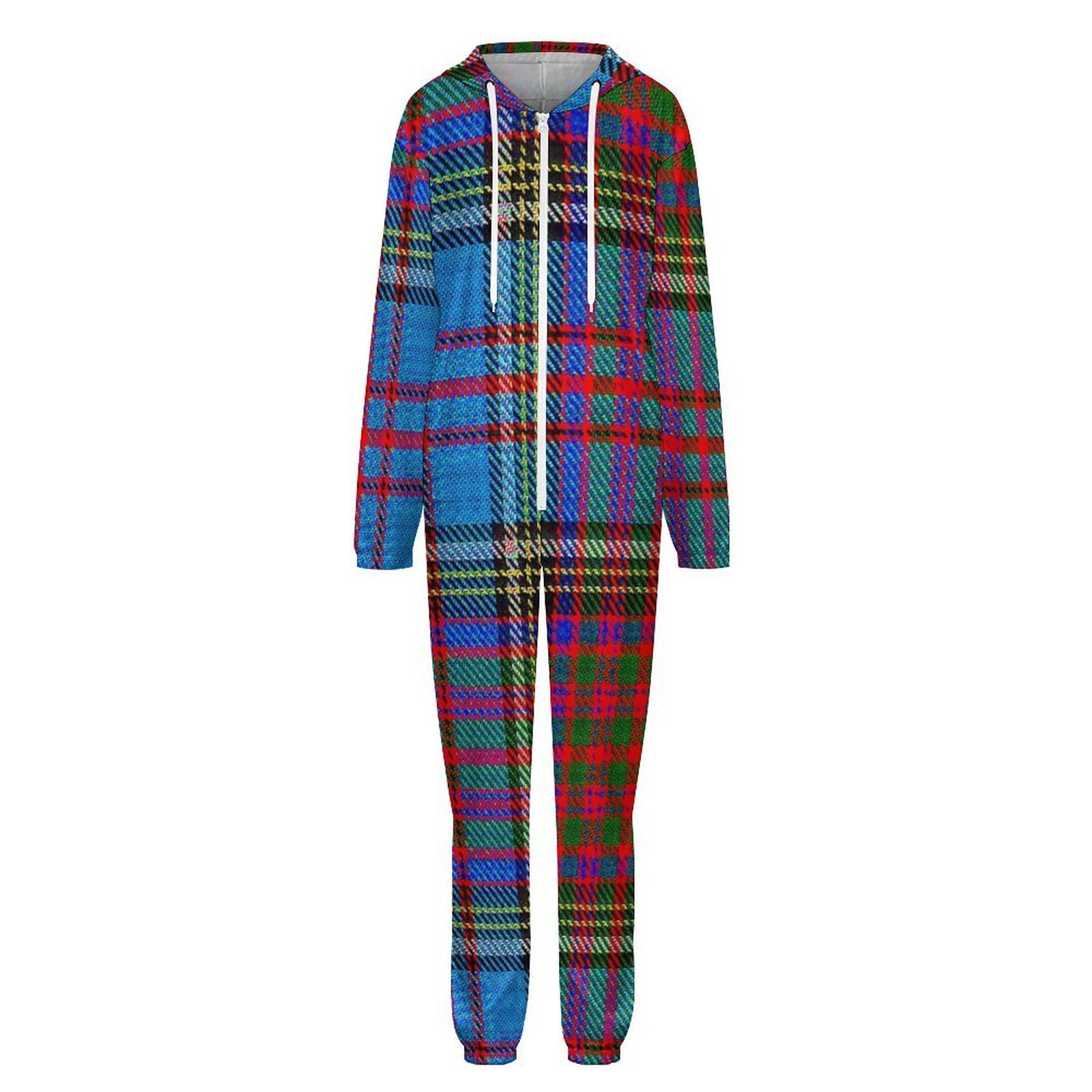 Anderson Clan Tartan Unisex Adult Onesie Pajamas with Pockets for Women ...