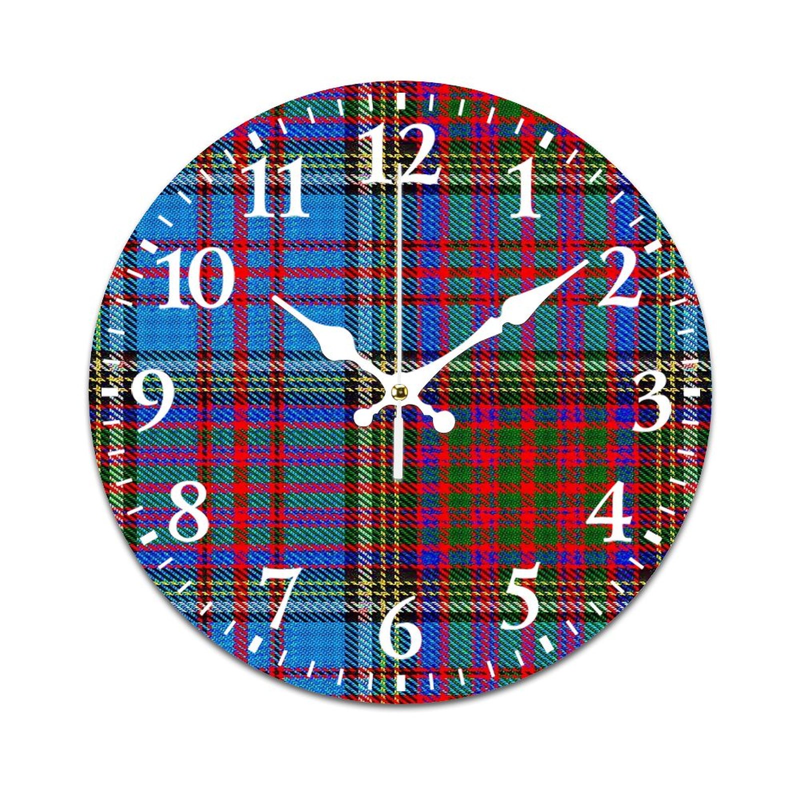 Anderson Clan Tartan Wall Clock Modern Design Clocks Wall Hanging Home ...