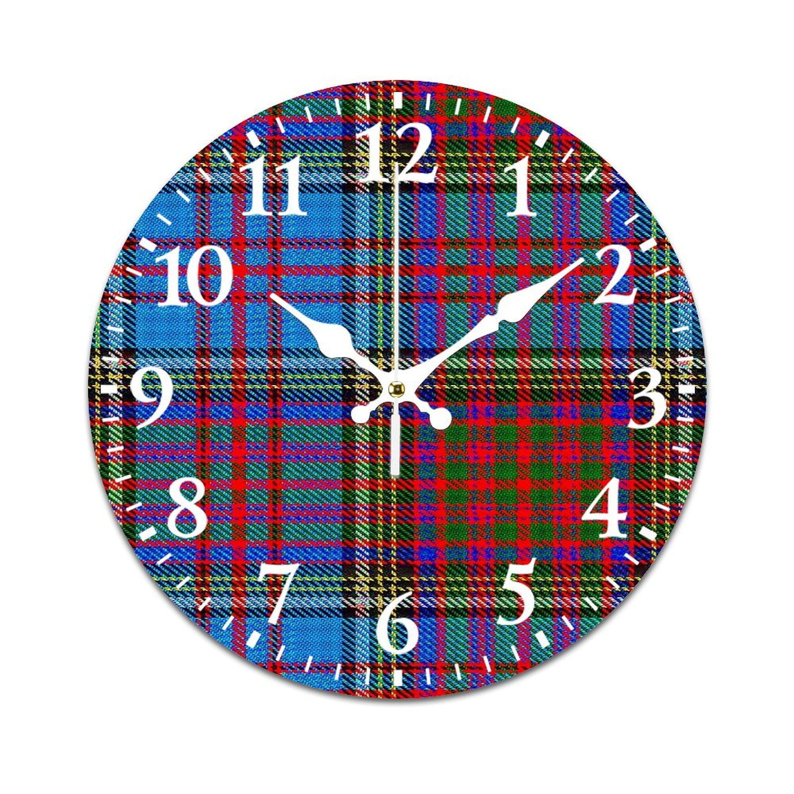 Anderson Clan Tartan Wall Clock Modern Design Clocks Wall Hanging Home ...