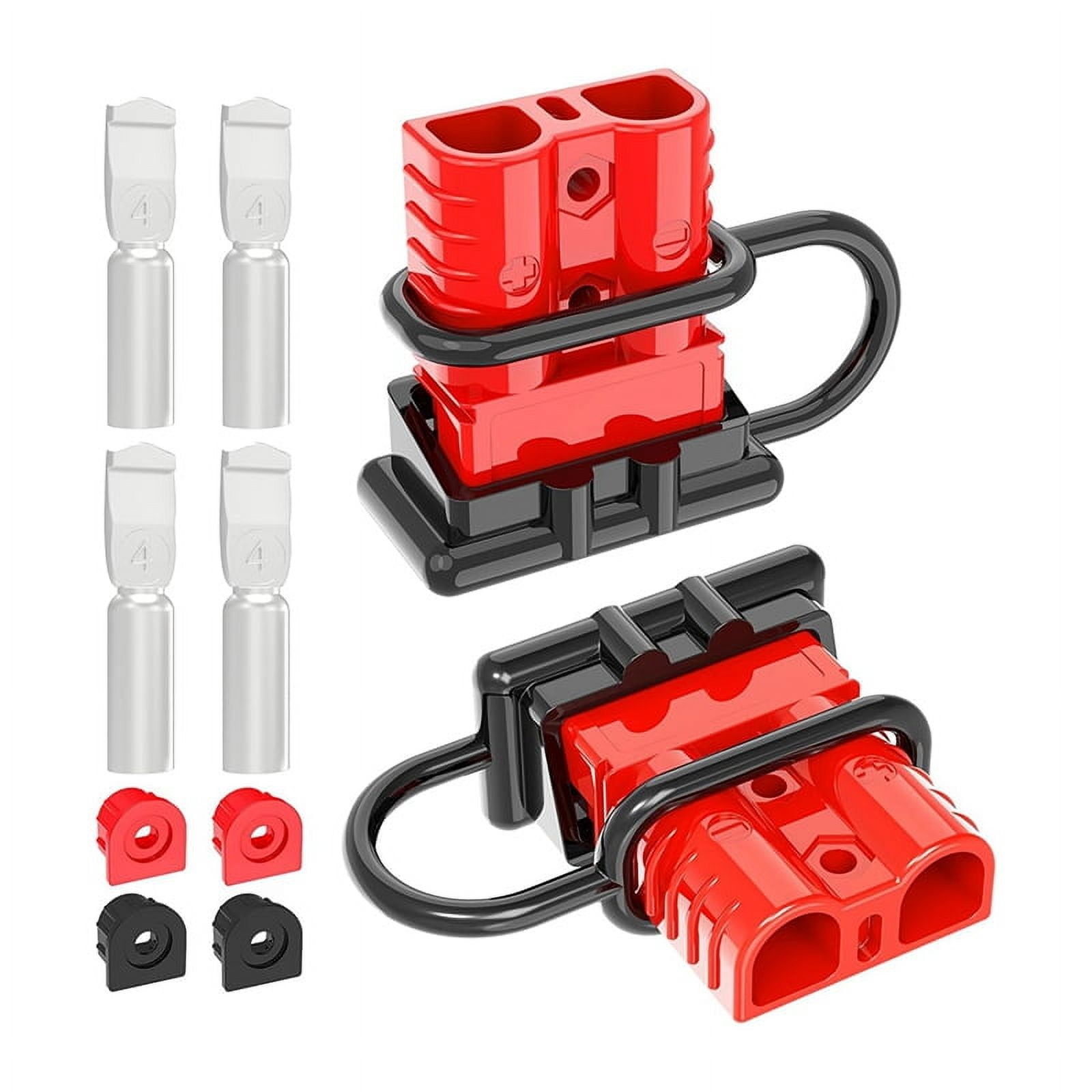 Anderson Connector,120A 2-6 Gauge Battery Quick Connect 12V-36V ...