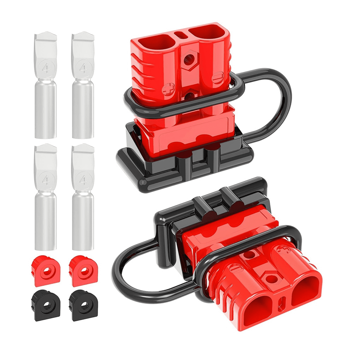 Anderson Connector,120A 2-6 Gauge Battery Quick Connect 12V-36V Plug ...