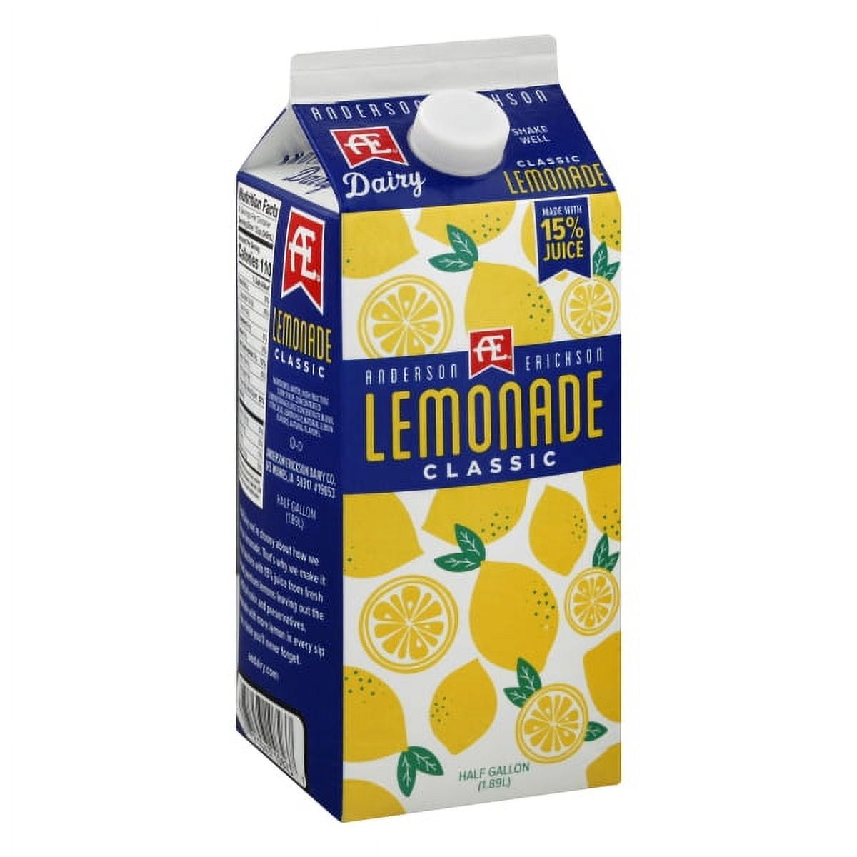 Anderson Erickson Lemonade, Half Gallon - Walmart.com