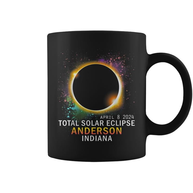 Anderson Indiana Total Solar Eclipse April 8 2024 Coffee Mugs - Walmart.com