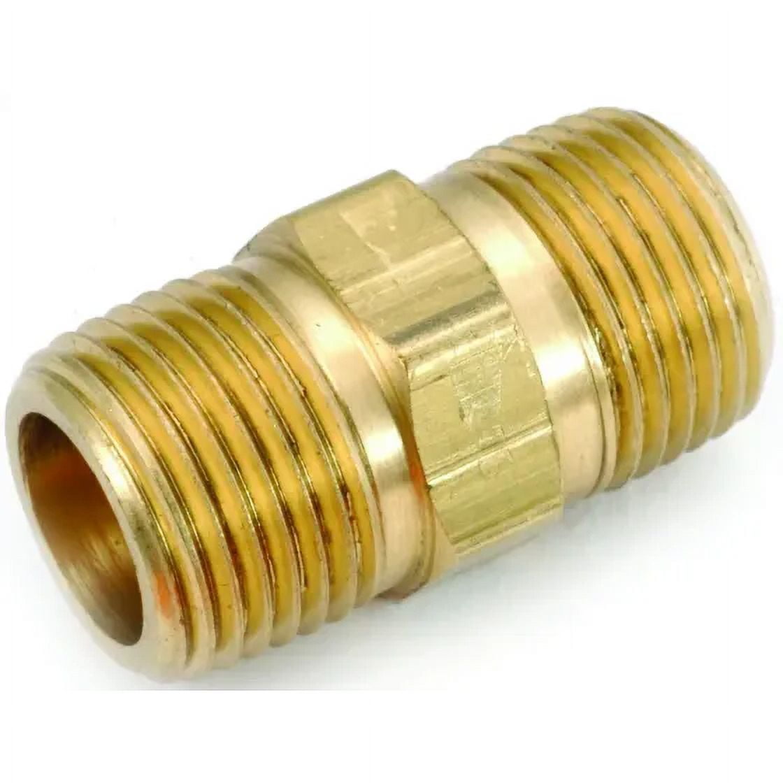 Anderson Metal 756122-08 Pipe Nipple 1/2 Inch MPT Brass 1-1/2 in L ...