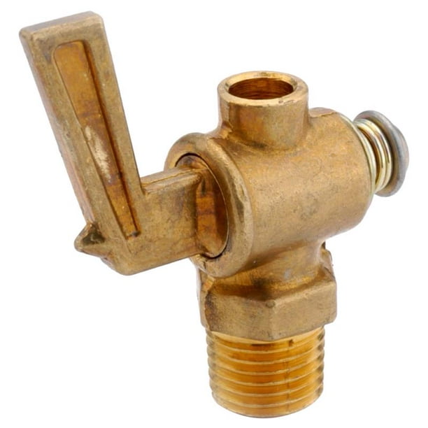Anderson Metals 1/4 in. MIP in. Brass Drain Valve with Lever - Walmart ...