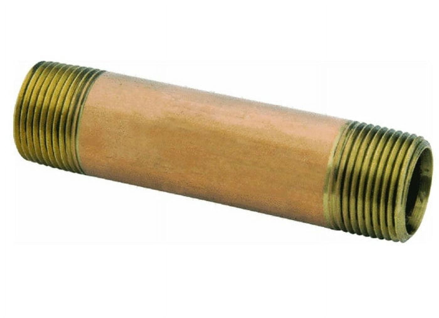 Anderson Metals 38300-0220 Lead Free Pipe Fitting Nipple, Red Brass, 1/ ...