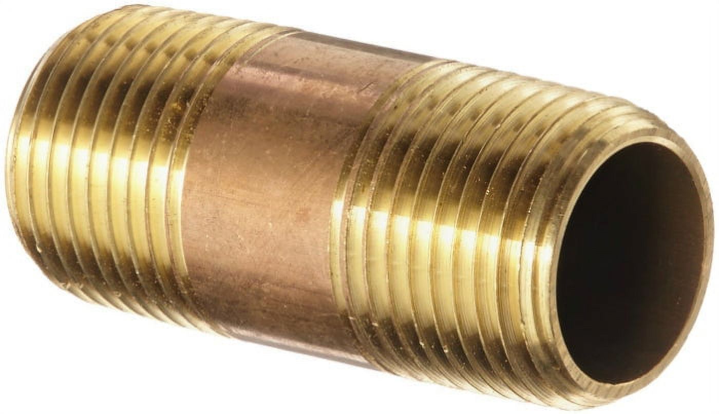 Anderson Metals 38300-0815 Lead Free Pipe Fitting Nipple, Red Brass, 1/ ...