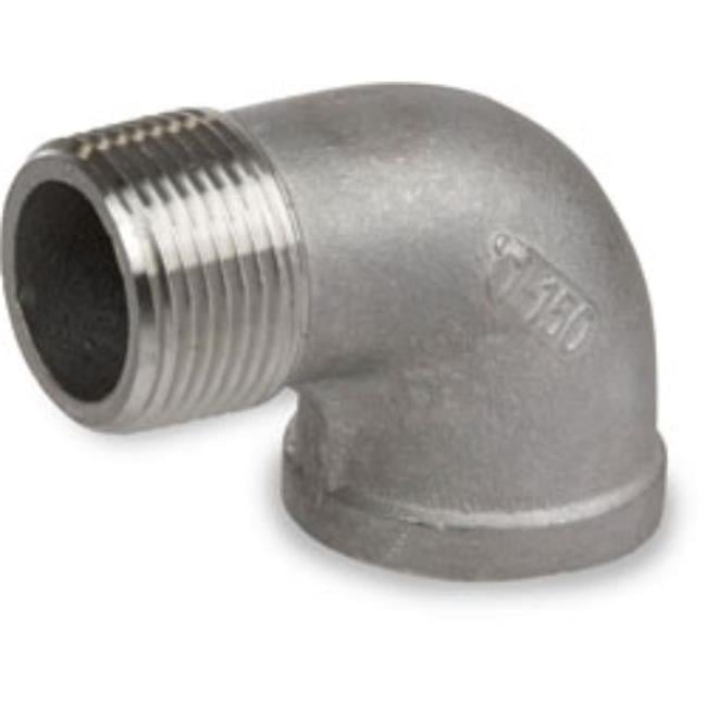 Anderson Metals 62165B 90 deg Stainless Steel Street Pipe Fitting Elbow ...