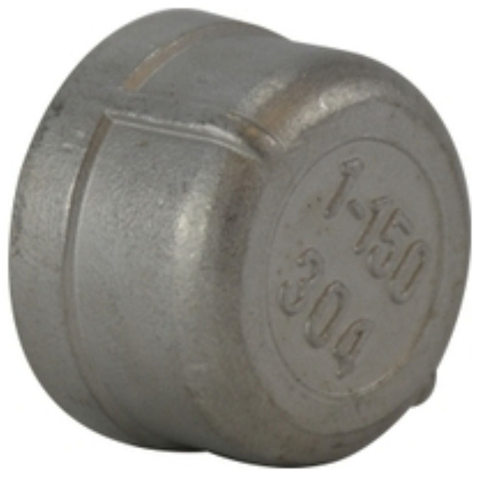 Anderson Metals 62474B Pipe Cap, 3/4 in, Threaded, 304 Stainless Steel ...