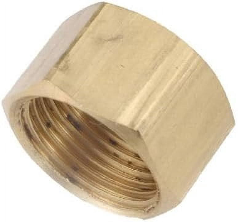 Anderson Metals 730081-06 Compression Cap, Brass, 3/8 In. - Quantity 10 ...