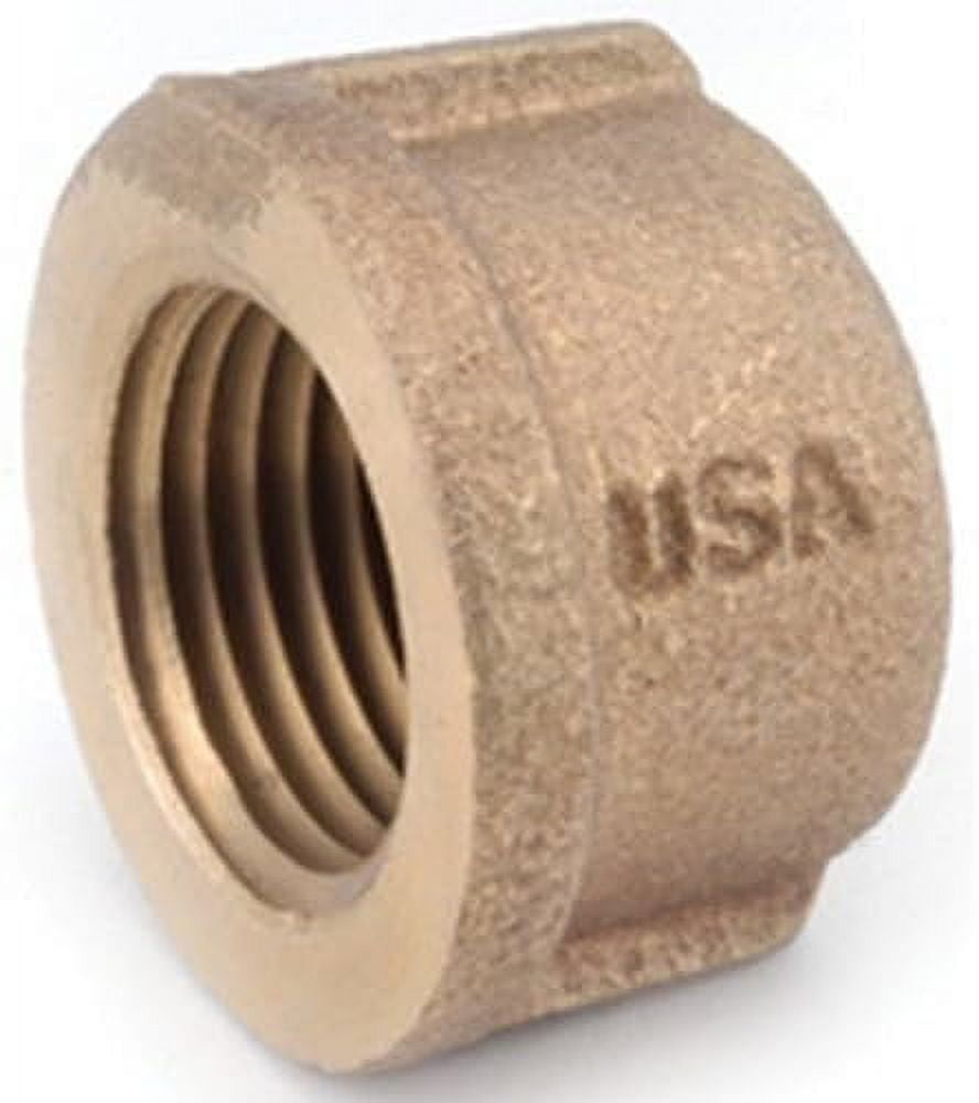 Anderson Metals 738108-06 Pipe Cap Fitting, Lead-Free Brass, 3/8-In ...