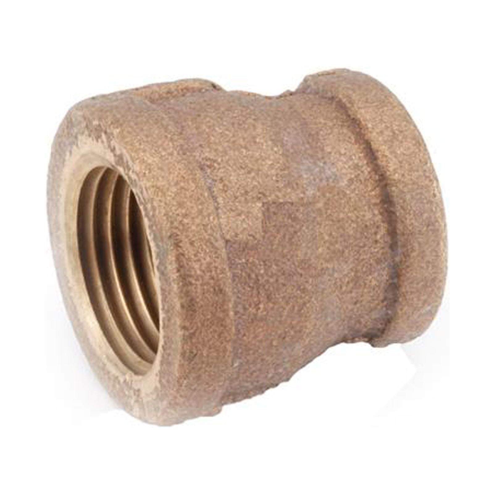 Anderson Metals 738119-1204 Rough Brass Threaded Reducing Coupling, 3/4 ...
