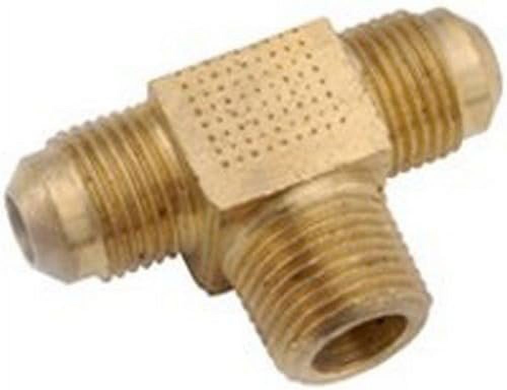 Anderson Metals 754045-0808 Brass Flare Tee Fittings, 1/2" X 1/2" Pack ...