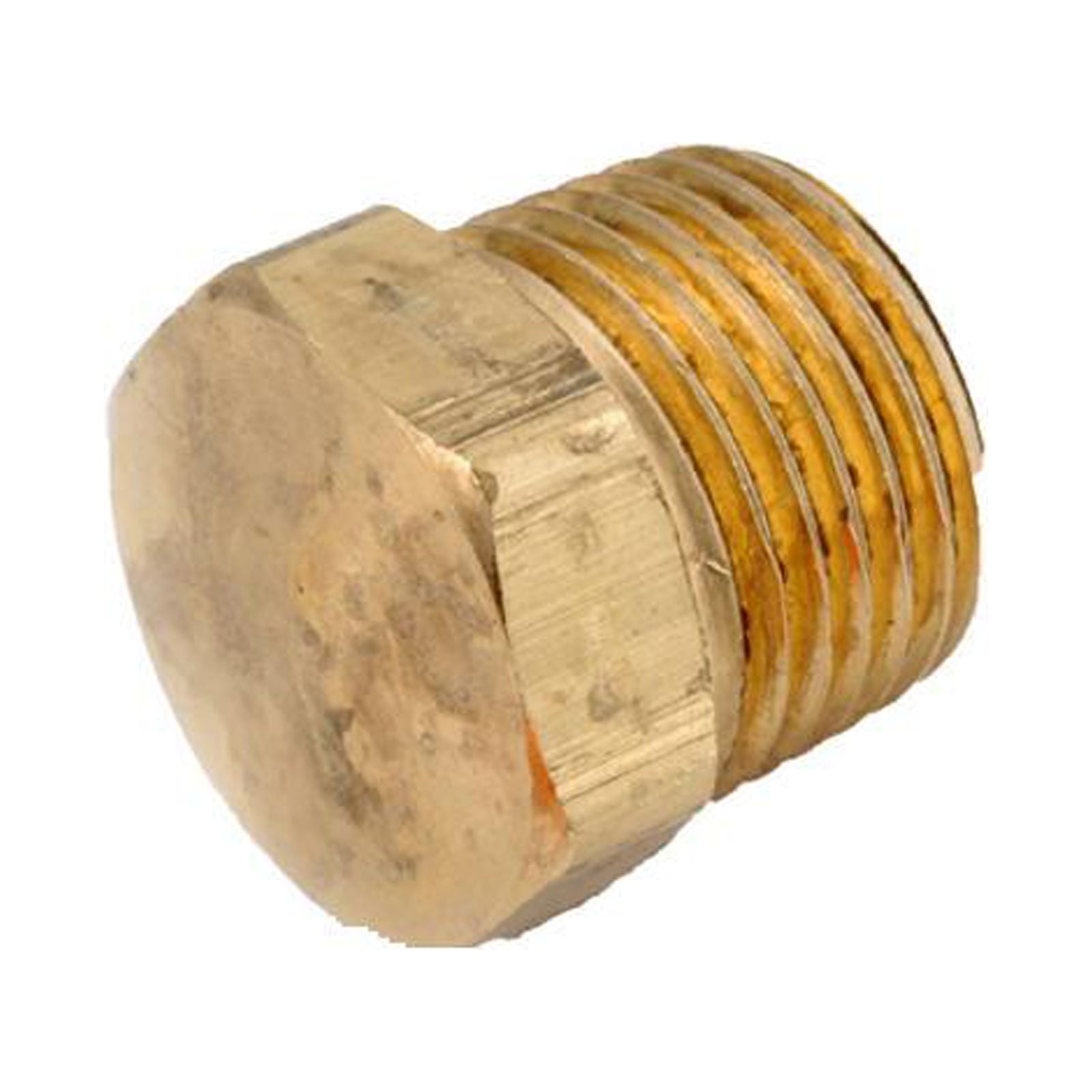 Anderson Metals 756121-06 Pipe Fitting, Hex Head Plug, Lead Free Brass ...
