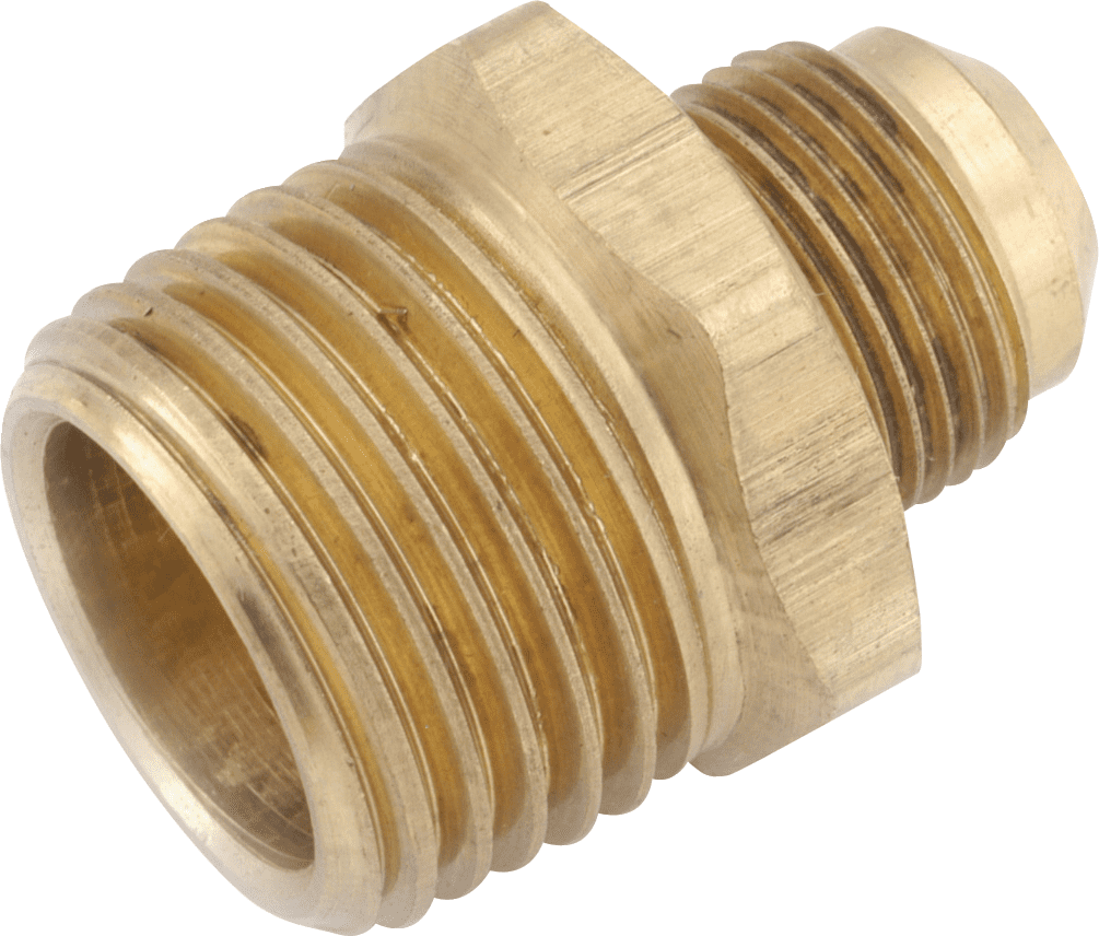 Anderson Metals Flare Male Straight Brass Connector Fitting - Pack of 2 ...