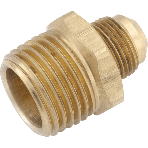 Anderson Metals Flare Male Straight Brass Connector Fitting - Pack of 2 ...