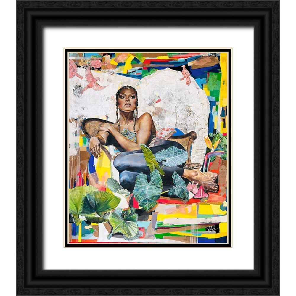 Anderson, Noland 12x14 Black Ornate Wood Framed with Double Matting ...