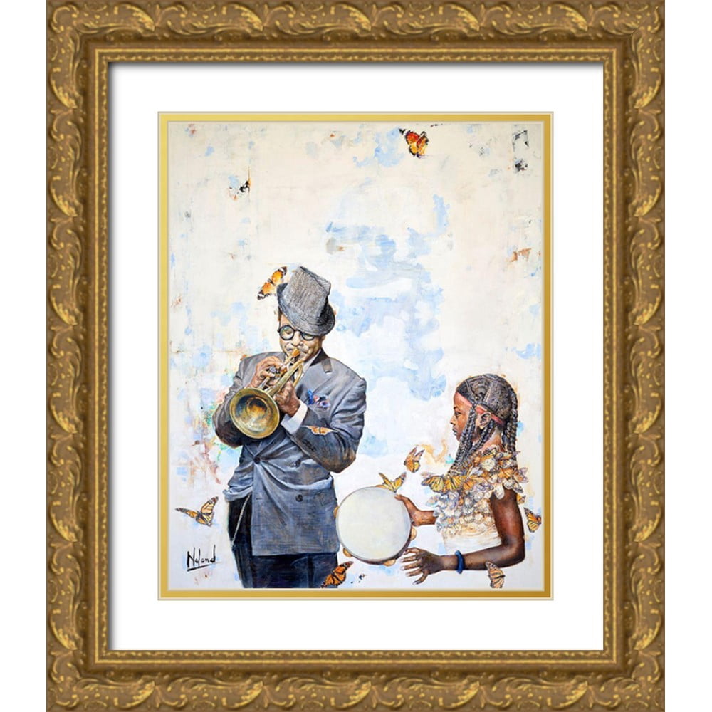 Anderson, Noland 20x24 Gold Ornate Wood Framed with Double Matting ...