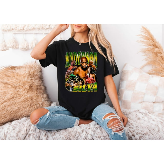 Anderson Silva T-Shirt The Spider UFC Fighter Fan Tribute Graphic, for ...