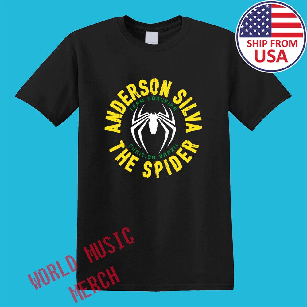 Anderson Silva The Spider Team Nogueira Men's Black T-Shirt Size S-5XL ...