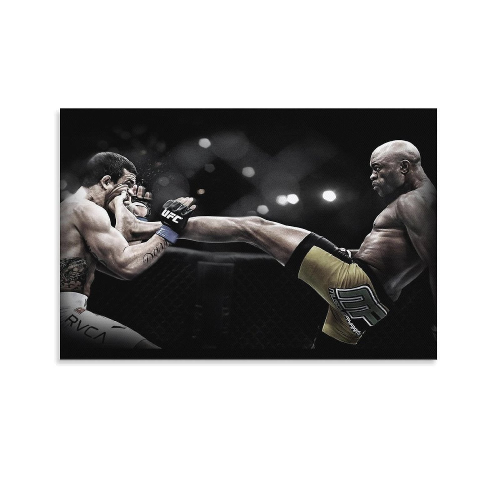 Anderson Silva's Front Kick Knockout of Vitor Belfort Canvas Wall Art ...