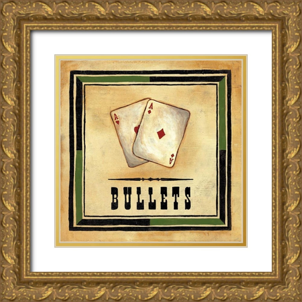 Anderson-Tapp, Jocelyne 15x15 Gold Ornate Wood Framed with Double ...