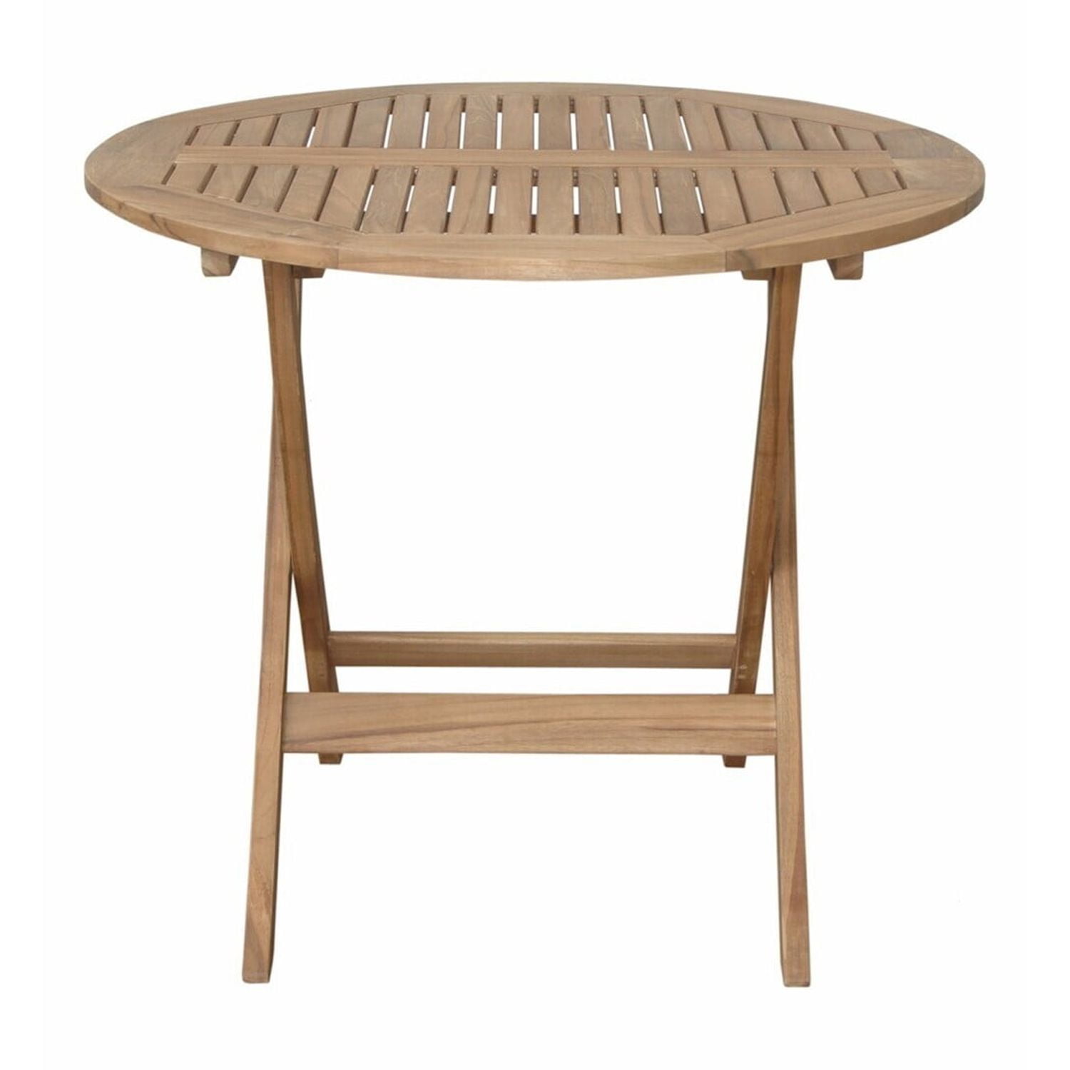 Anderson Teak Chester 32" Round Folding Picnic Table - Walmart.com