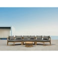 Anderson Teak Circular Modular Deep Seating Set with Natural Smooth ...